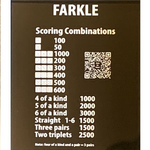 Farkle Dice Tray, Farkle Game, Personalized Farkle Game, Farkle Game ...