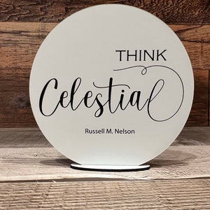 Think Celestial, 4-inch Diameter Think Celestial Stand-up Signs, 1,75 ...