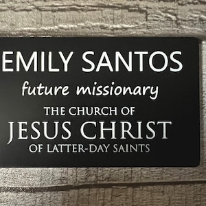 Missionary Name Tag, LDS Name Tag, Future Missionary Tag, Missionary ...