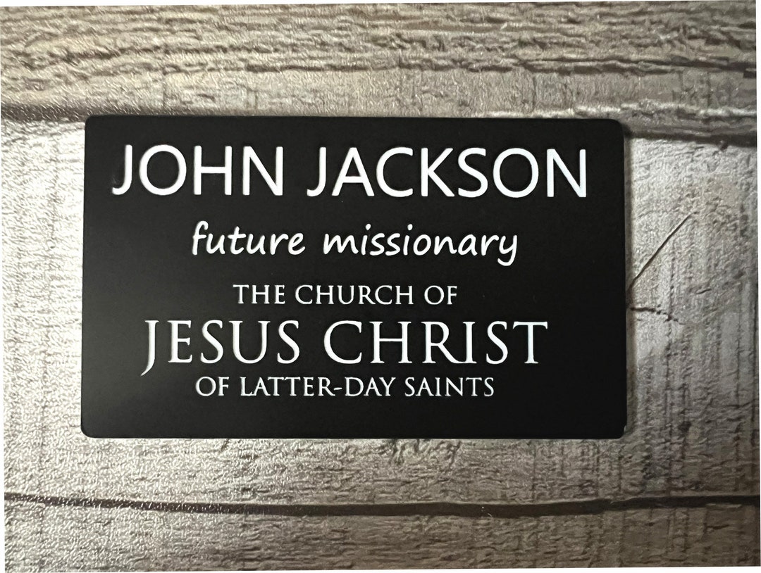 Missionary Name Tag, LDS Name Tag, Future Missionary Name Tag ...
