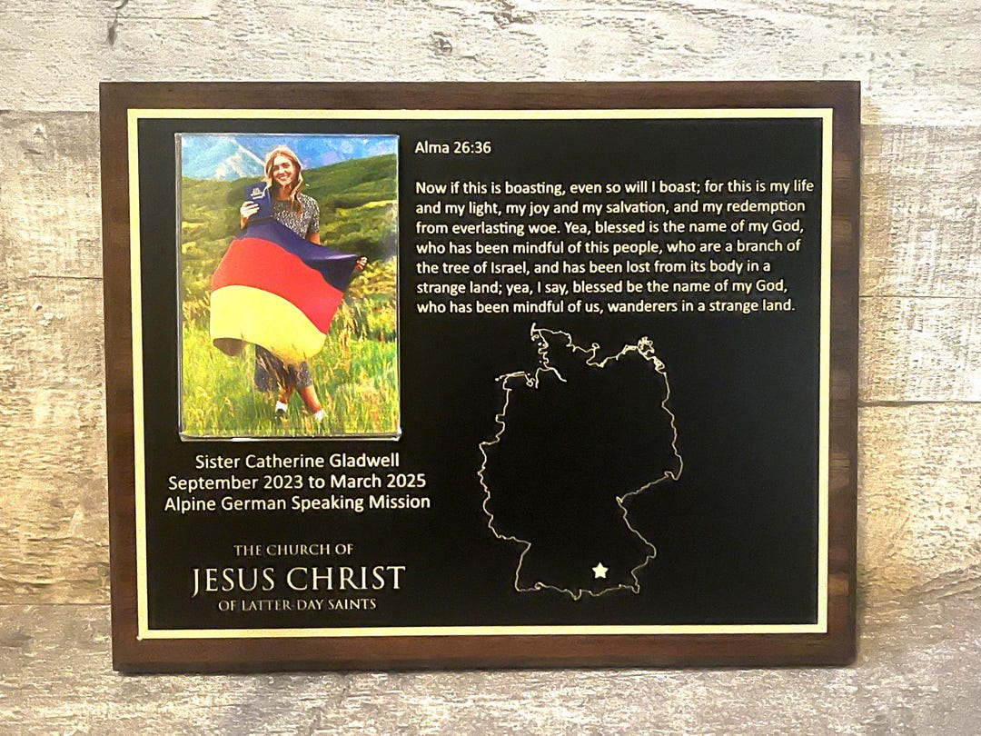 LDS Missionary Plaque | Personalized Missionary Plaque | | Elder and ...