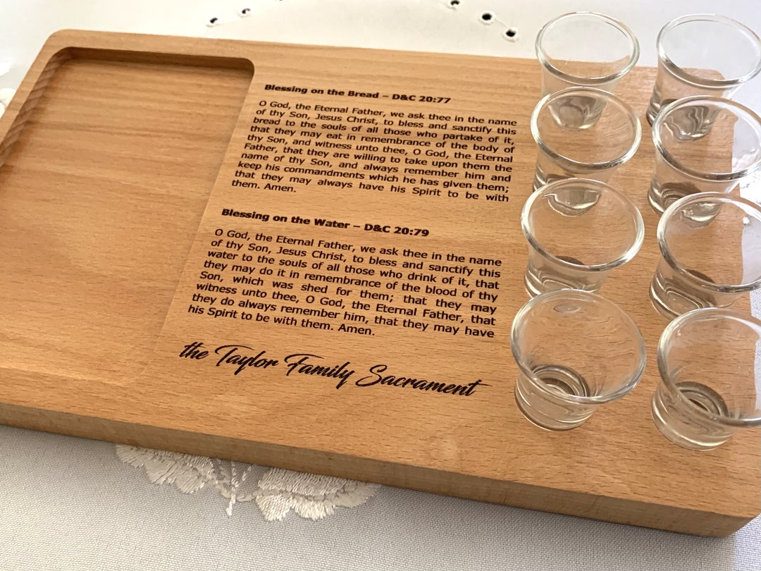 Sacrament Tray, LDS Sacrament Tray, Heirloom Sacrament Tray, Sunday ...