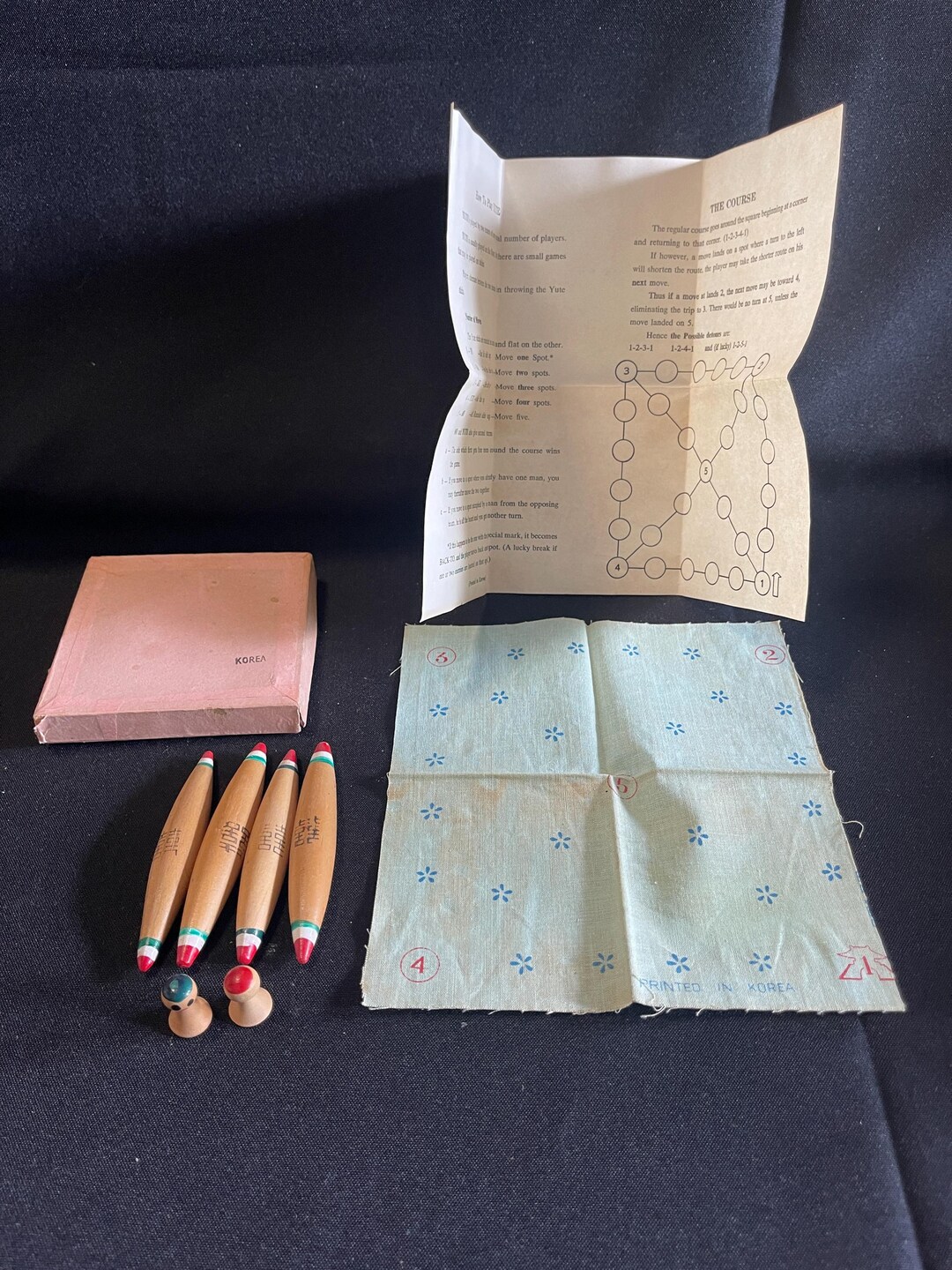 Vintage Yute Yut-nori Korean Traditional Board Game - Etsy