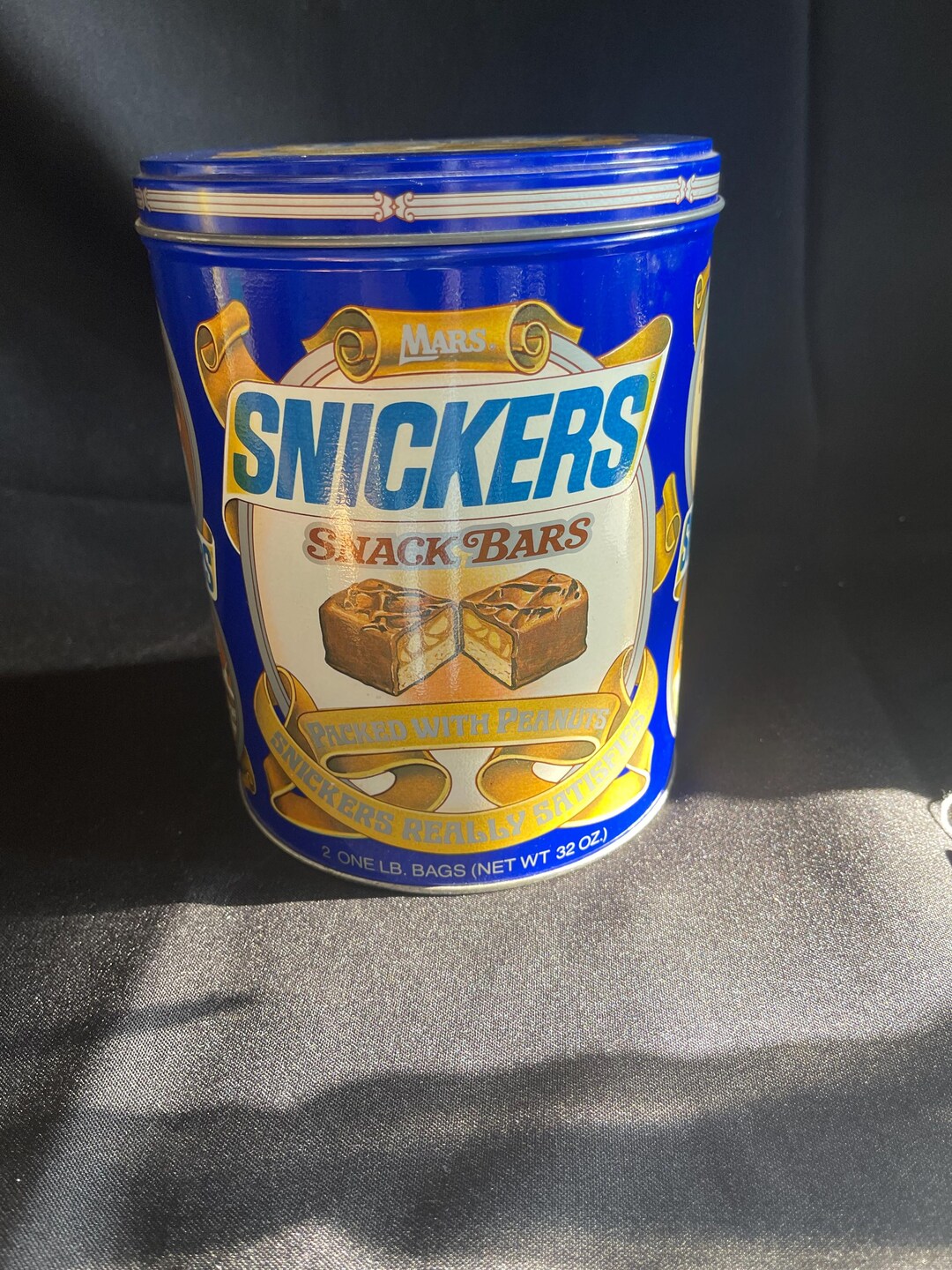 Vintage Snickers Mars Candy Bar Metal Tin 1984 1980s Collectible With ...