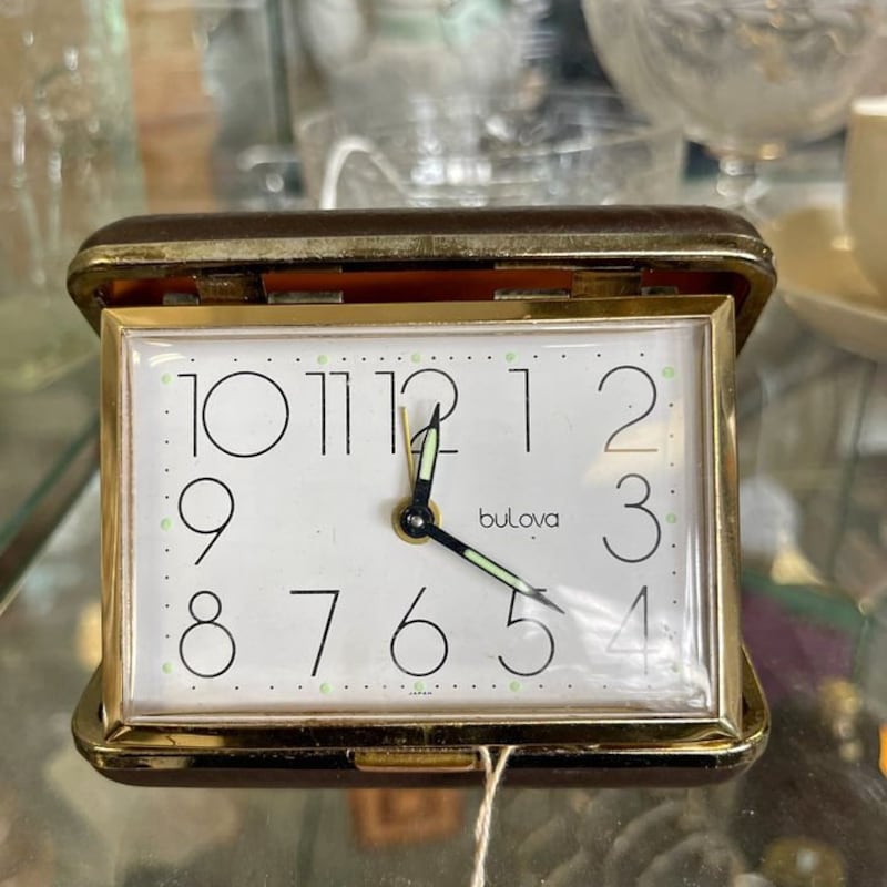 Square Bulova Clock - Etsy