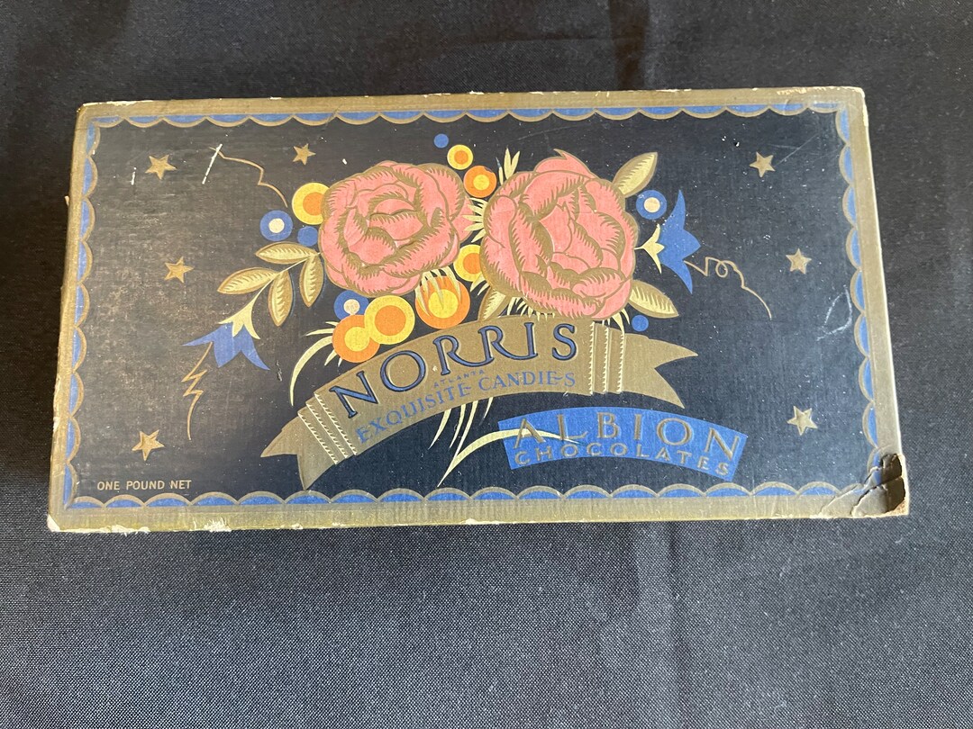 Vintage Norris Atlanta Exquisite Albion Chocolate Candies Box 1920's - Etsy