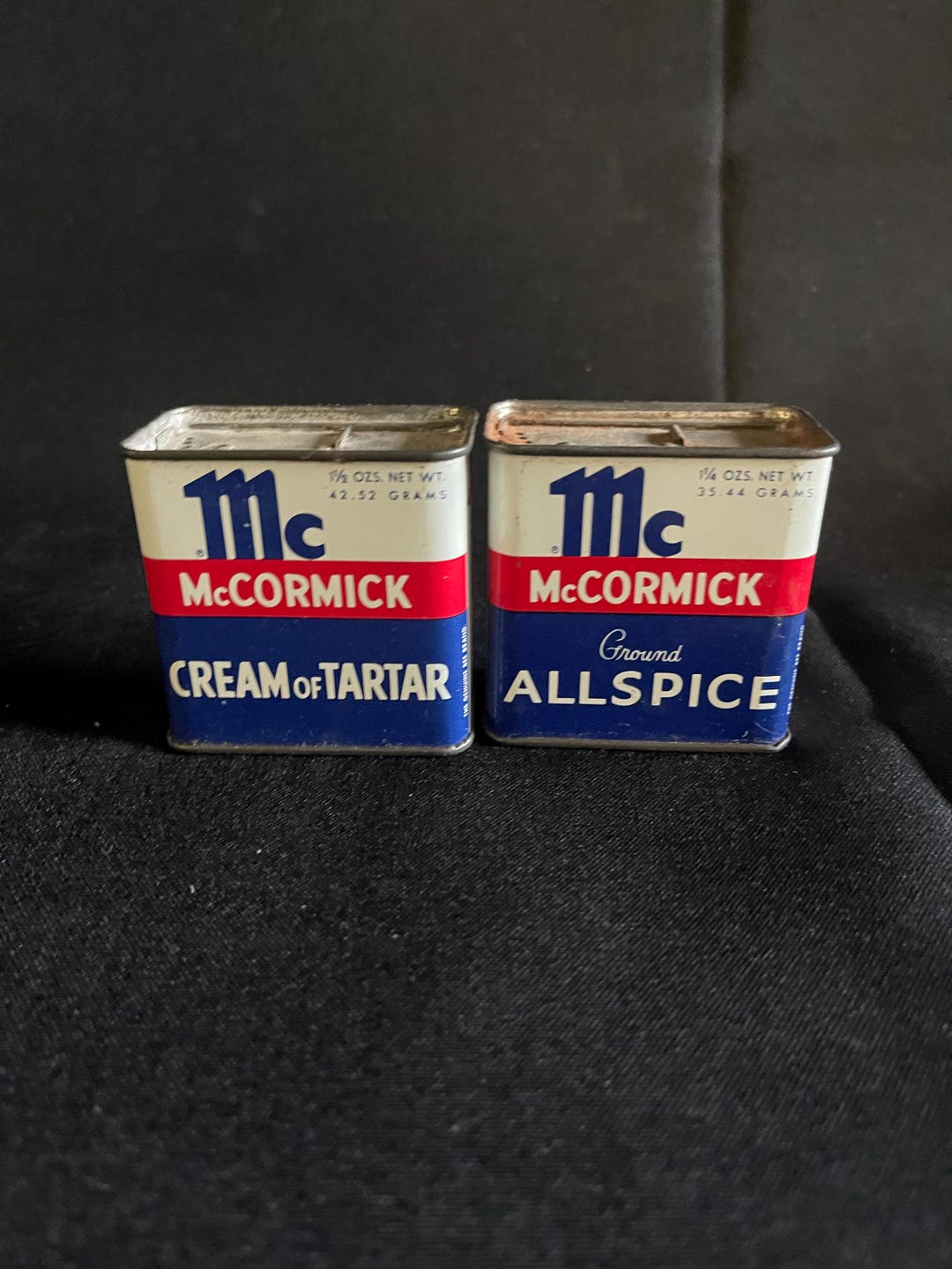 Vintage Mccormick Cream of Tartar and Allspice Tins Set of 2 - Etsy