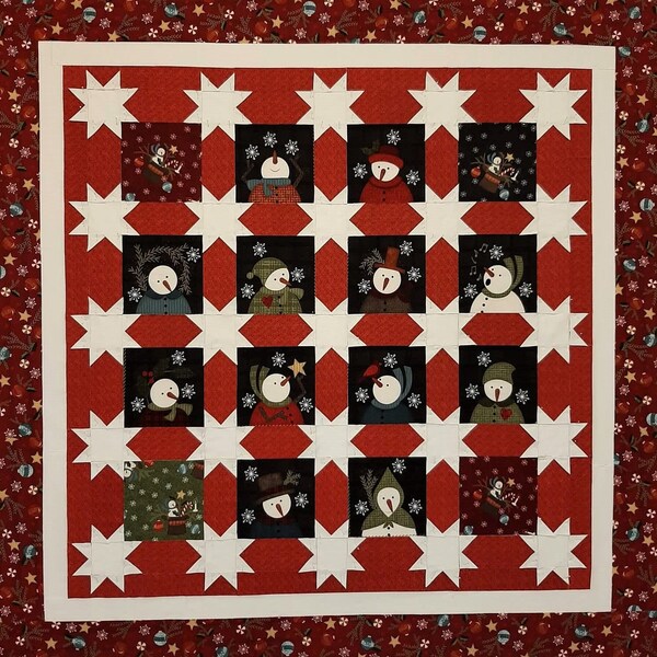 Snowman Quilt - Etsy