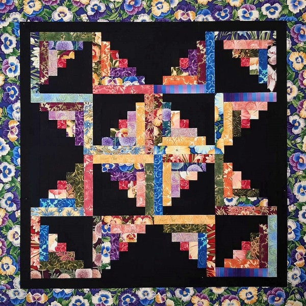 Midnight Garden Quilt Kit - Etsy