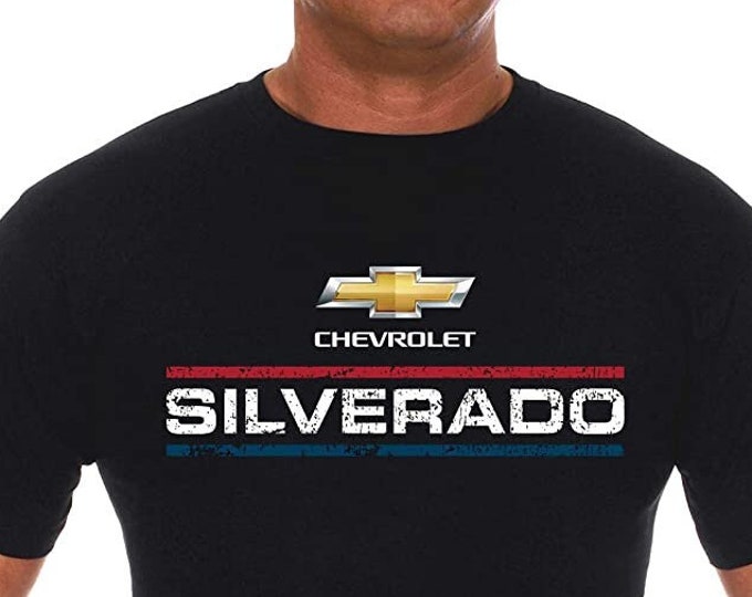 Men's Chevy Silverado Distressed Red White & Blue Logo - Etsy