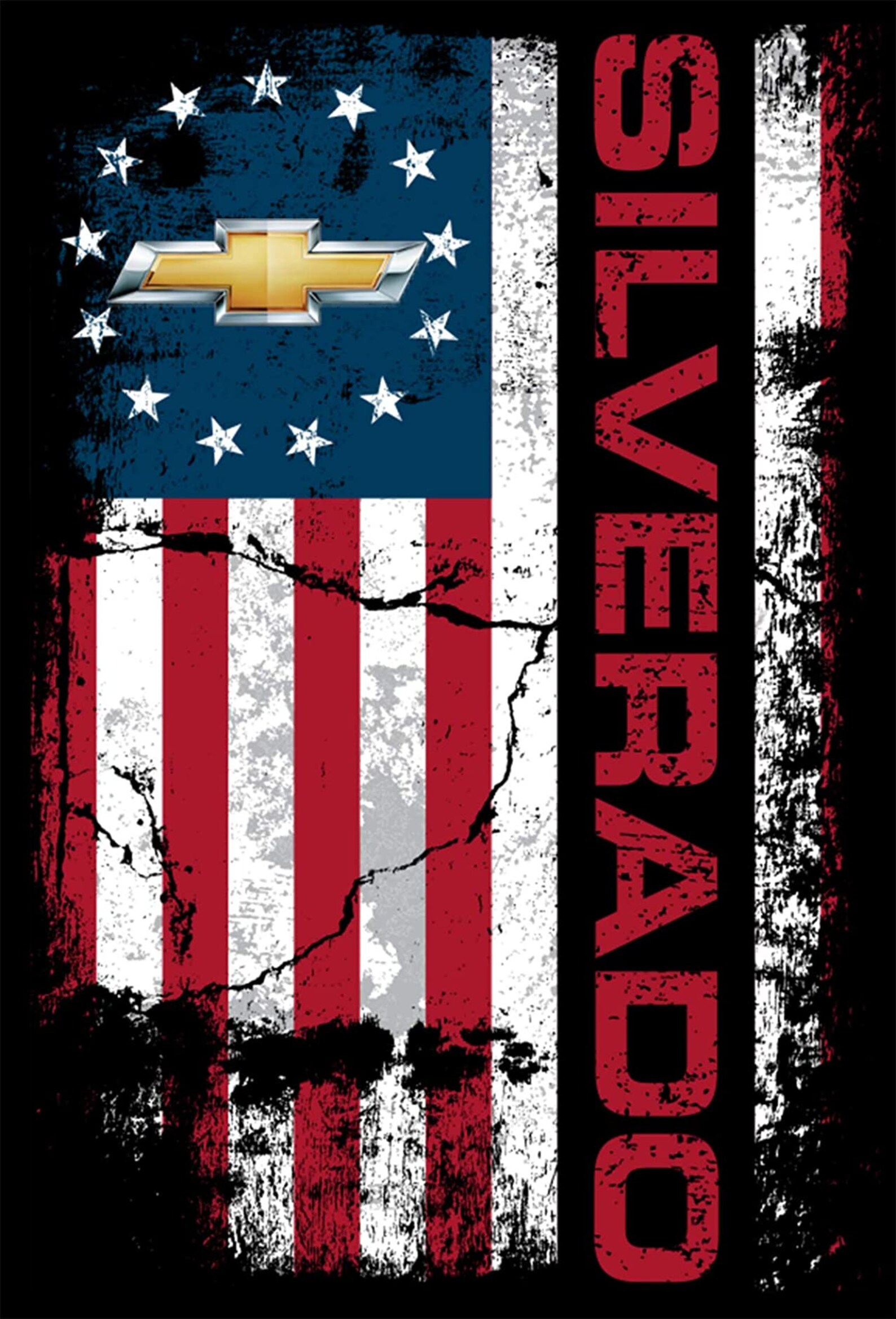 Men's Chevy Silverado Distressed Logo Pullover Hoodie - Etsy