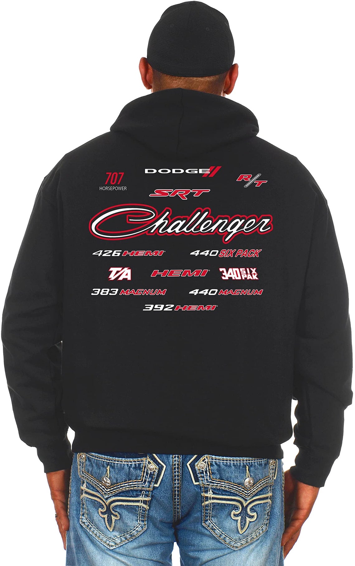 JH Design Mens Dodge Challenger Hoodies - Etsy