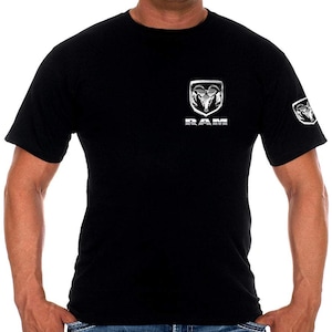 JH Design Men's Dodge Ram Logo T-shirt Short Sleeve Crew Neck Shirt - Etsy