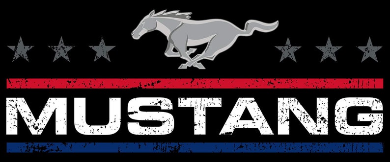 JH Design Mens Ford Mustang Hoodie Distressed American Flag 2-sided ...