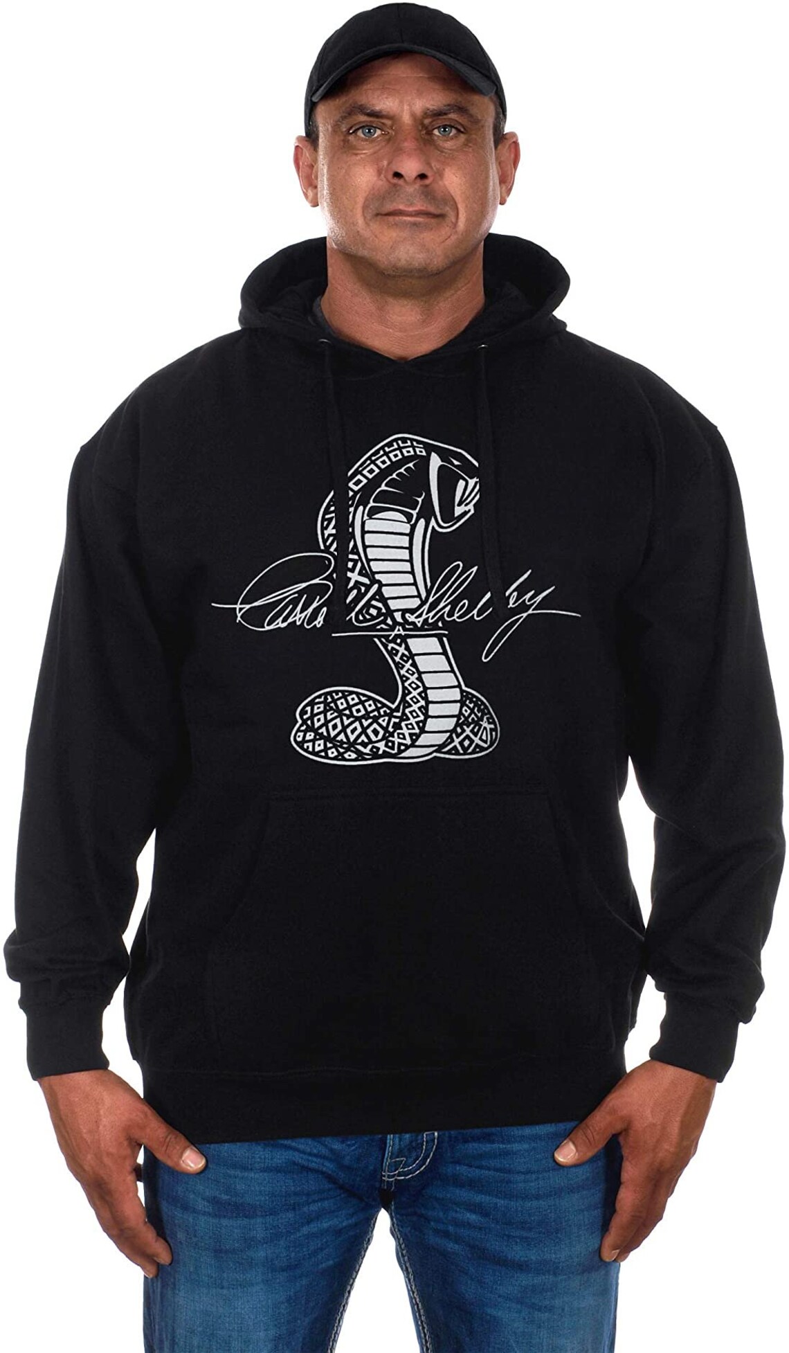 Men's Shelby Cobra Snake Hoodie a Black Pullover | Etsy