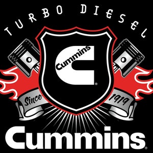JH DESIGN GROUP Men's Cummins T-shirt Diesel Logo Black Crew Neck Shirt ...