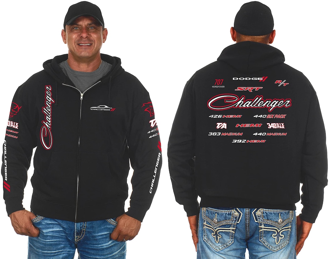 JH Design Mens Dodge Challenger Hoodies - Etsy