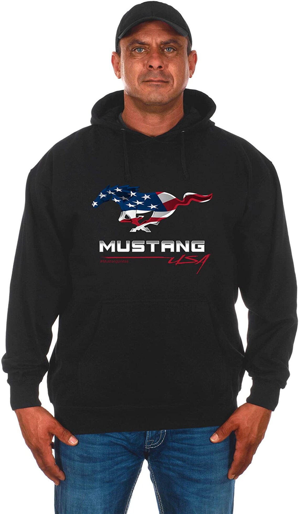 Men's Ford Mustang USA Pullover Hoodie Sweatshirt - Etsy