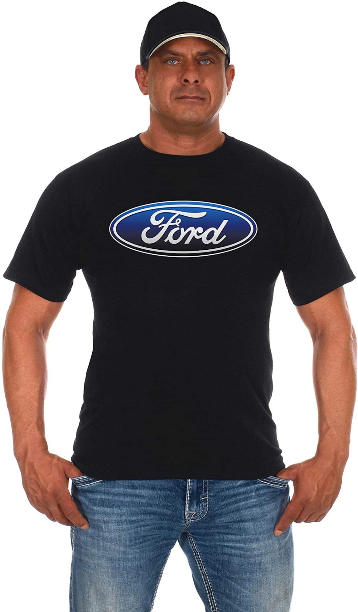 Men's Ford T-shirt Oval Logo Crew Neck Shirt - Etsy
