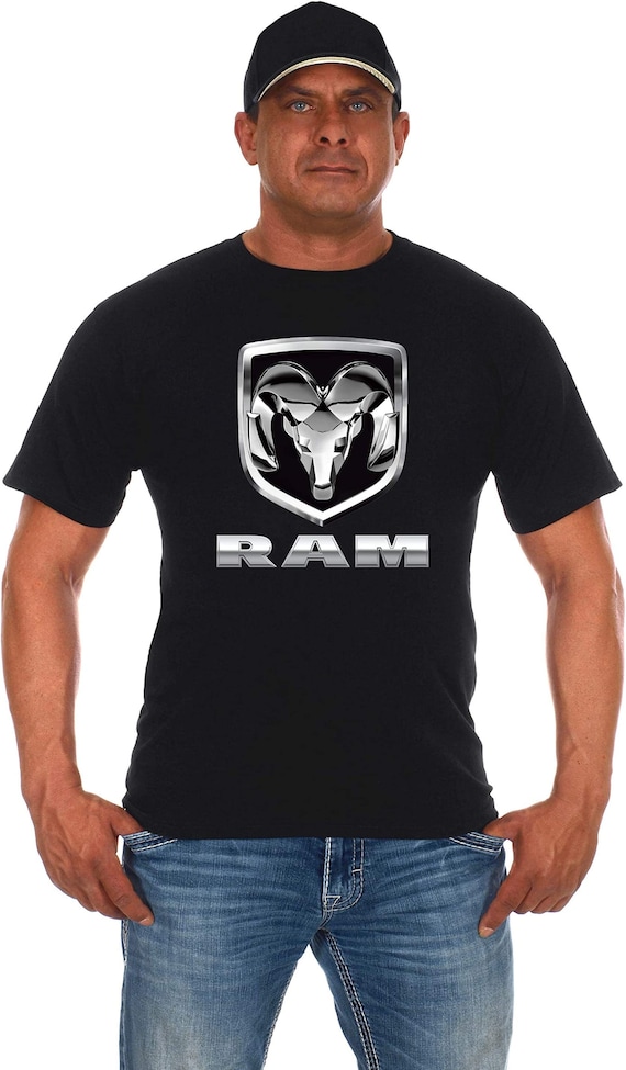 JH Design Mens Dodge RAM Logo Short Sleeve T-shirt Black - Etsy
