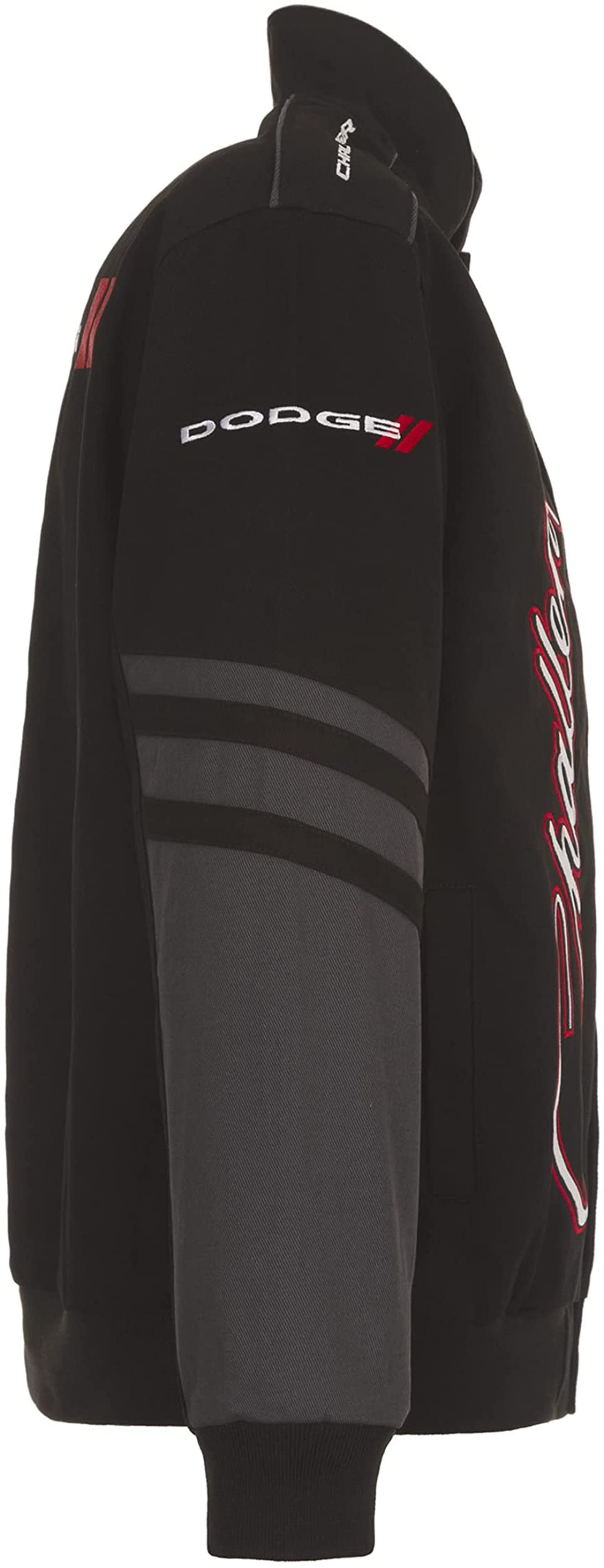 JH Design Men's Dodge Challenger Jacket an Embroidered Classic Twill ...