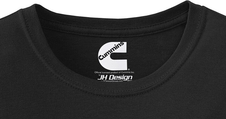 JH DESIGN GROUP Men's Cummins T-shirt Diesel Logo Black Crew Neck Shirt ...
