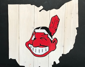 Chief wahoo sign | Etsy