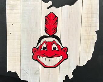 Chief wahoo sign | Etsy