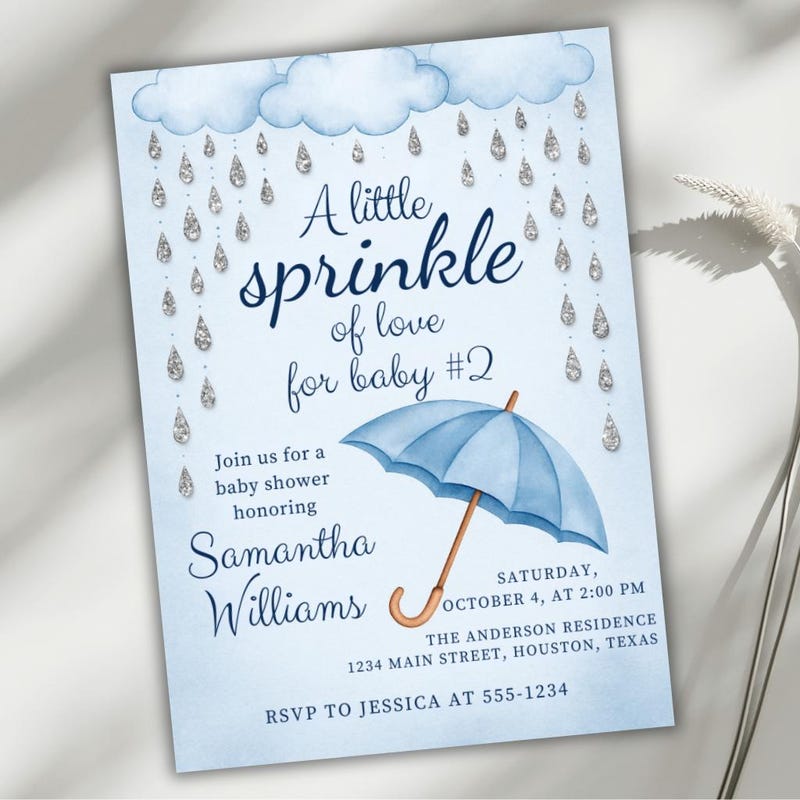 Baby Sprinkle Invitations - Etsy