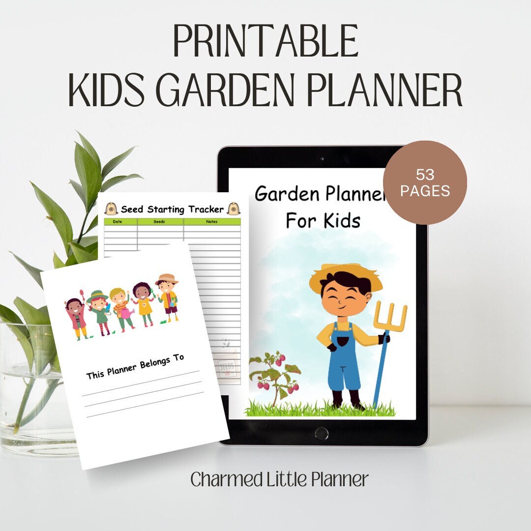 Garden Journal and Planner for Kids, Journaling Supplies, Plant Tracker ...