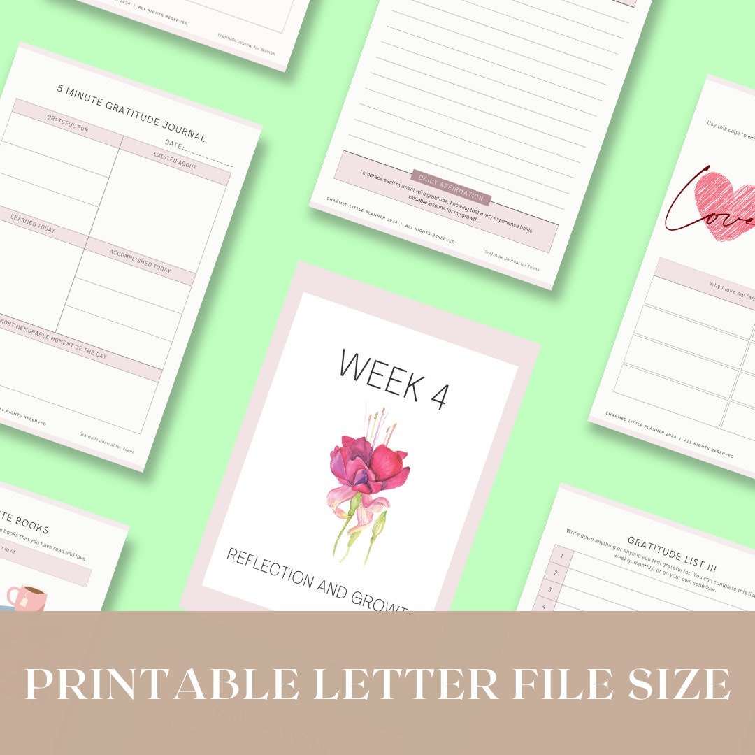 Gratitude Journal With Guided Prompts Forteens, Gratitude Workbook for ...