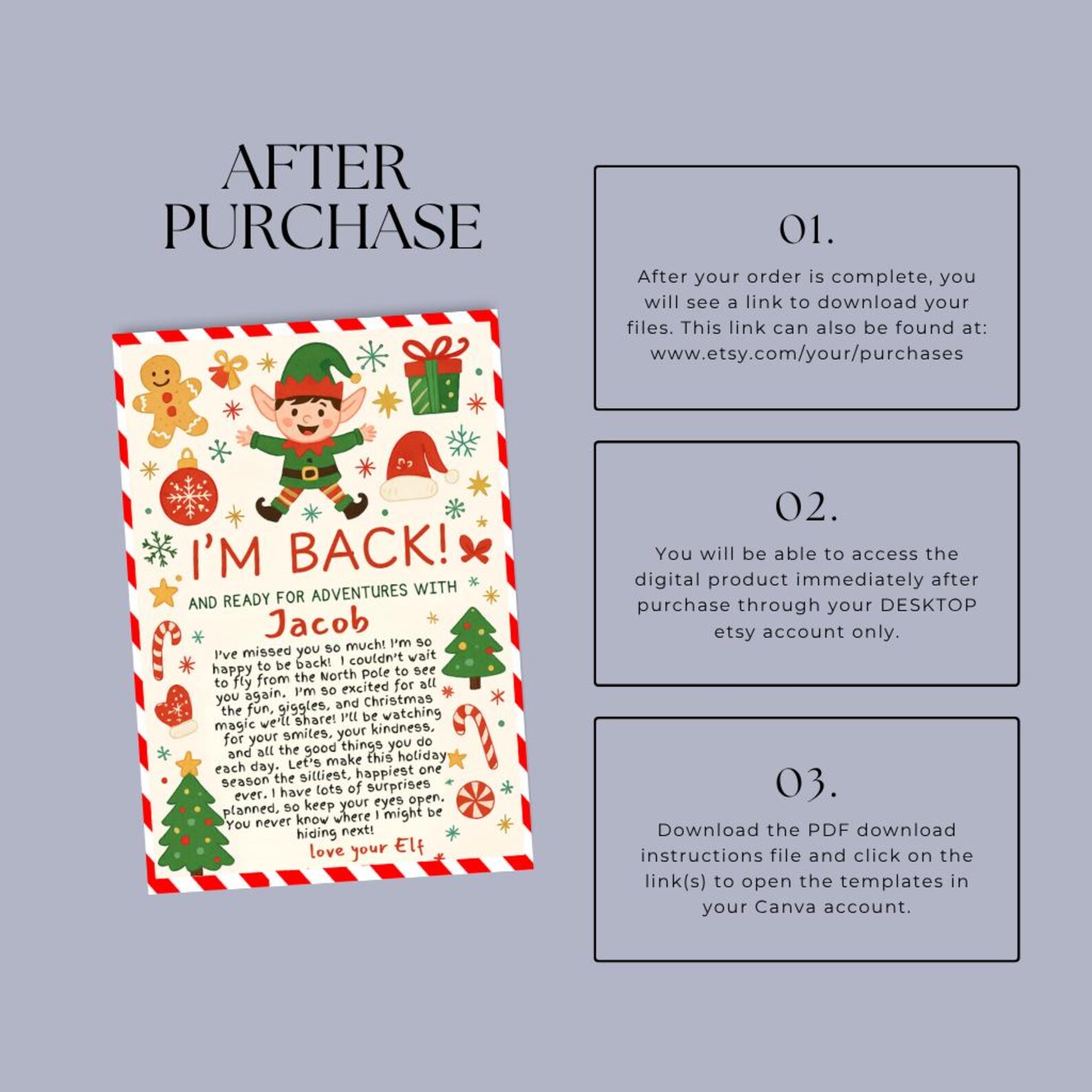 Elf Return Letter Printable | I’m Back Elf Letter Template | Editable ...