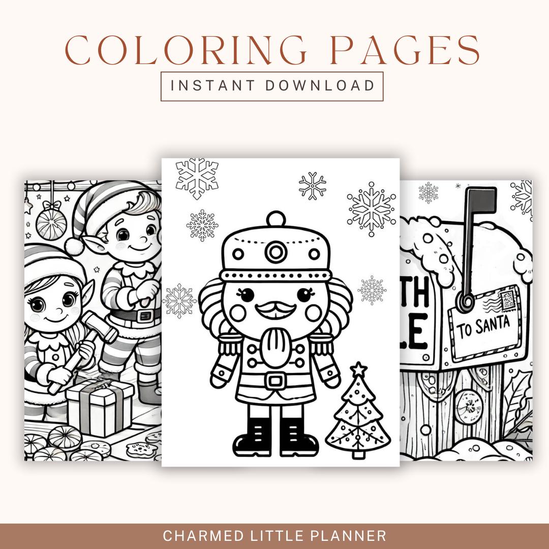 Christmas Coloring Pages Cute Coloring Page for Kids Christmas Party ...