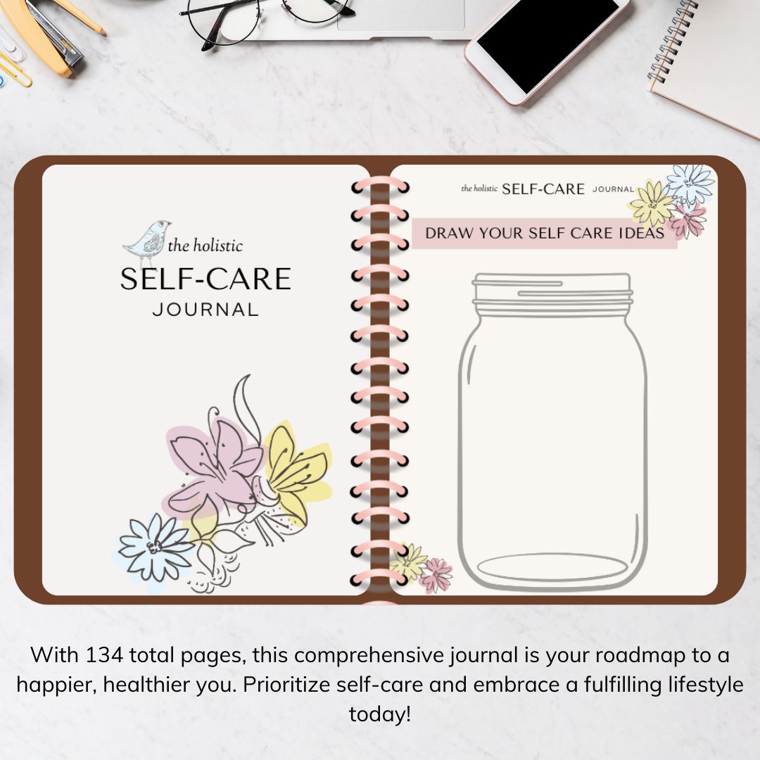 Self Care Journal With Prompts Printable for Women's Mental Health ...