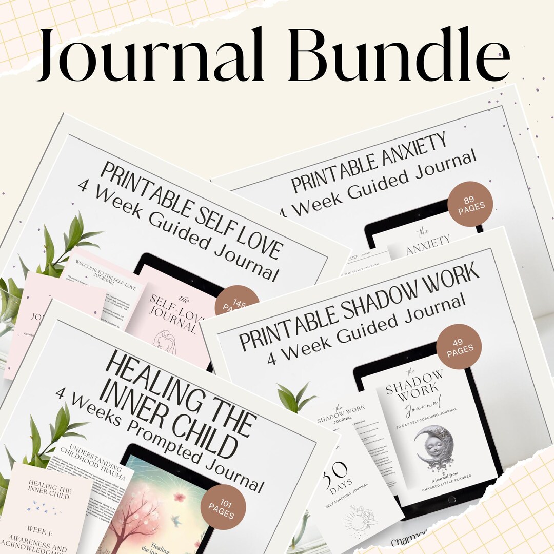 Anxiety Journal for Mental Health Prompted Journal Self Care Journal ...