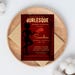 Burlesque Birthday Invitation Card, Moulin Rouge Party Invite, Glam Red ...