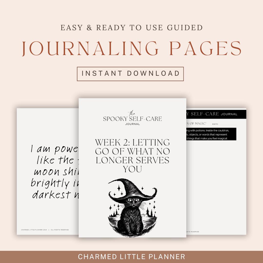 Halloween Self-care Journal Printable Mindfulness Journal Self-care ...