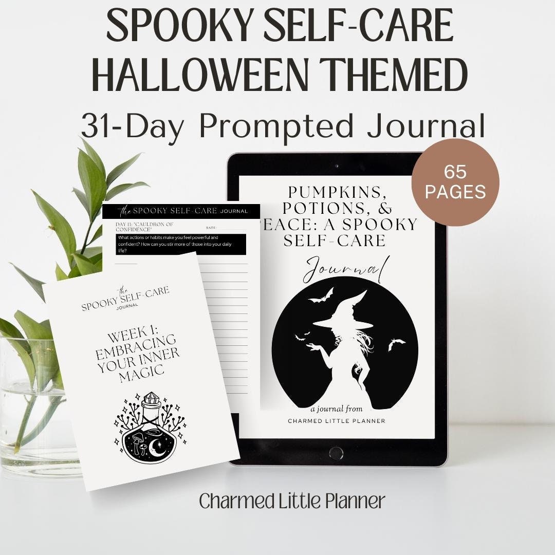Halloween Self-care Journal Printable Mindfulness Journal Self-care ...