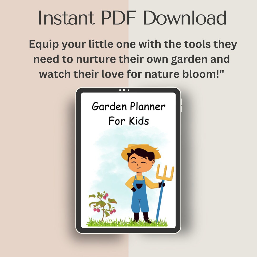 Garden Journal and Planner for Kids, Journaling Supplies, Plant Tracker ...