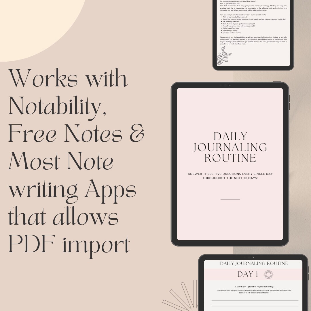 Self Love Journal Printable With 30 Day Prompted Daily Journal ...