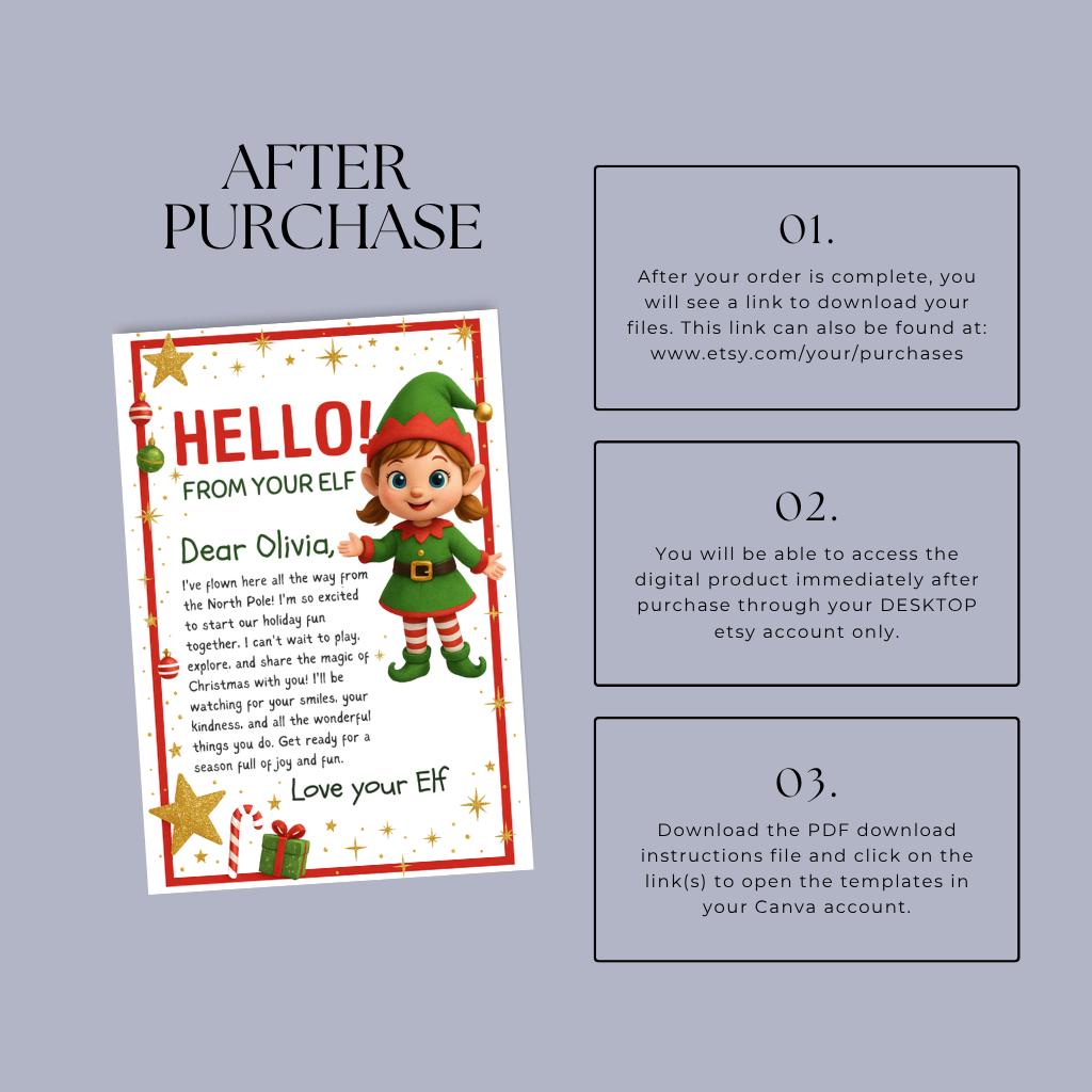 Elf Arrival Letter Printable | Girl Elf Letter Template | Editable ...