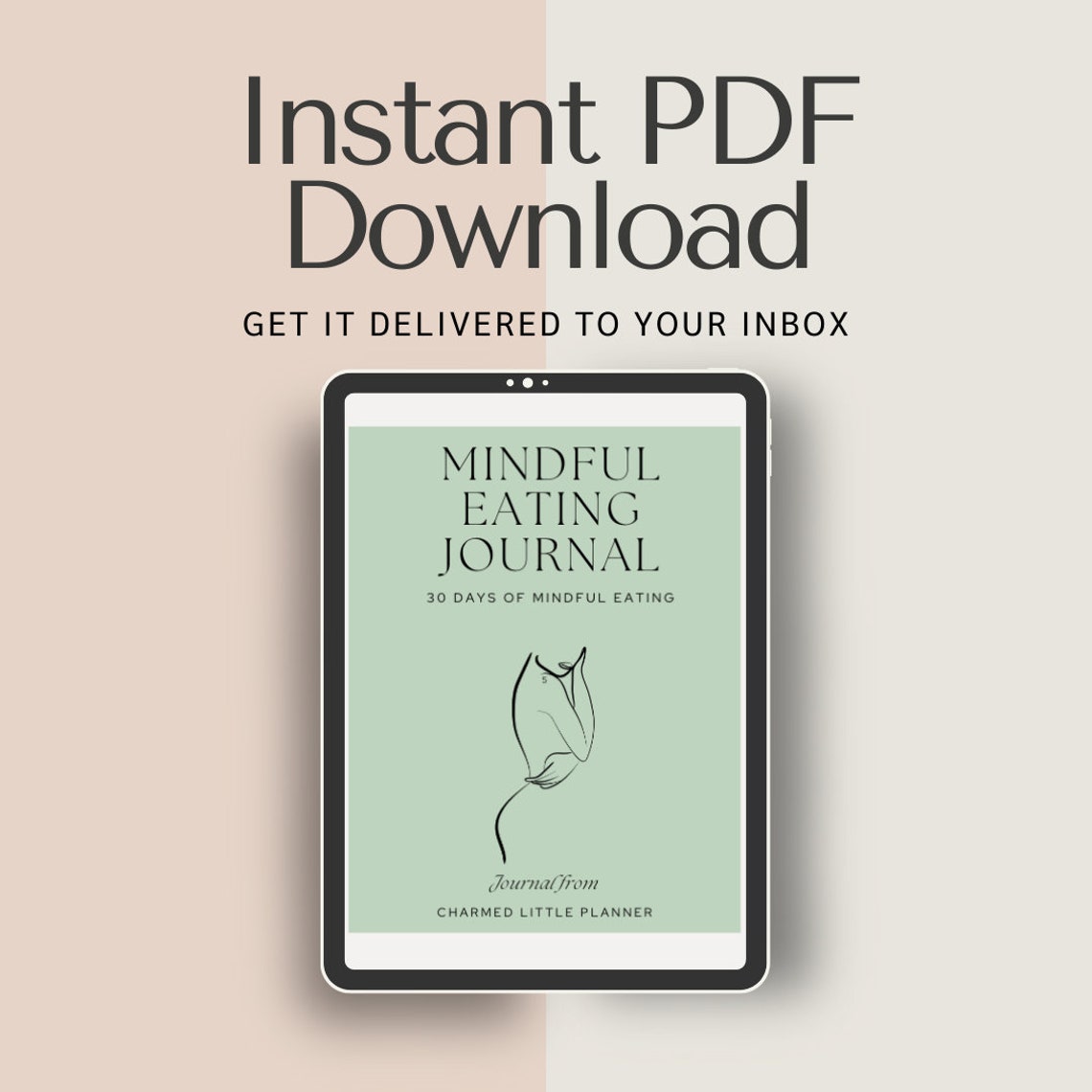 Mindful Eating Journal Printable, Weight Loss Journal, Intuitive Eating ...