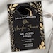 Editable Doctoral Graduation Invitation Canva Template, Phd Graduation ...
