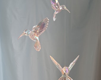 Vintage Hummingbird Figurine 24K Gold Plated Austrian Crystal ...