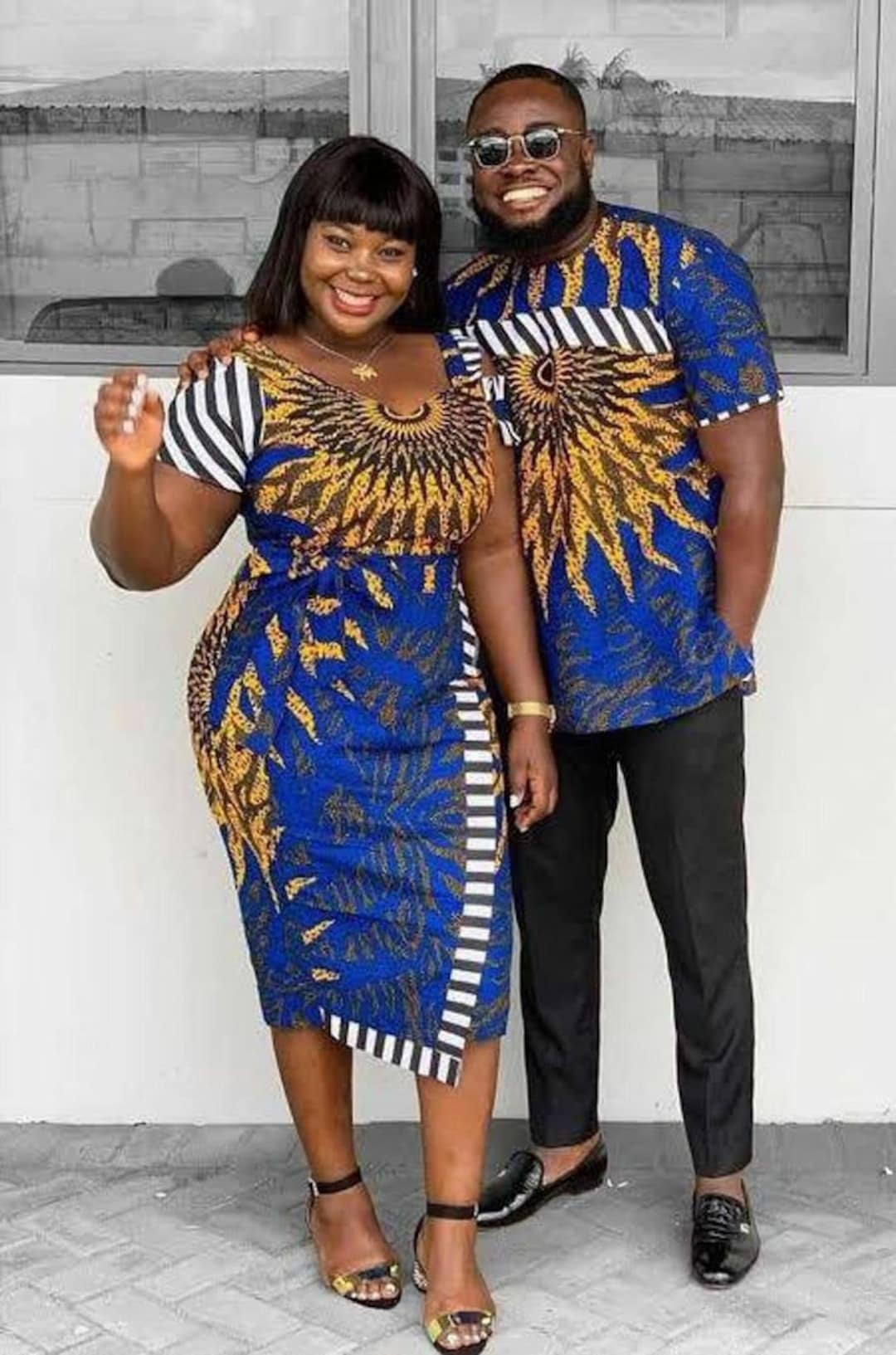 African Couples Clothing, Couple's Attire, Different Sizes and Colors ...