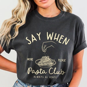Pasta Shirt Cheese Shirt Italian Pride Shirt Cheese Fan Sunday Sauce ...