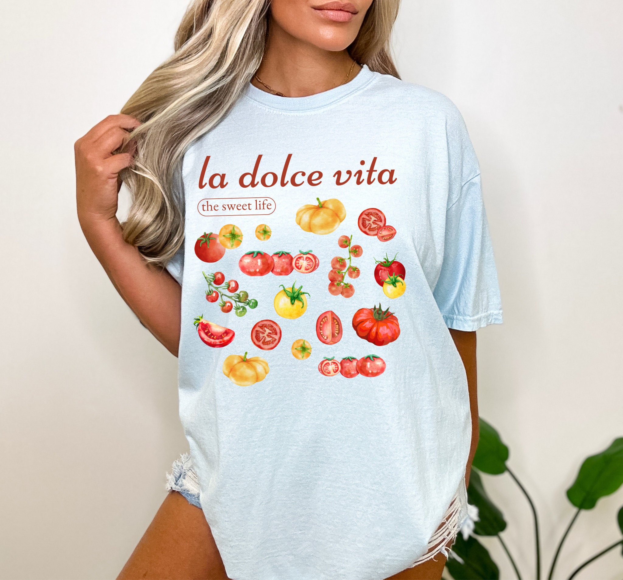 La Dolce Vita Tomato Shirt Italian Pride Shirt Italy Shirts Italian T ...