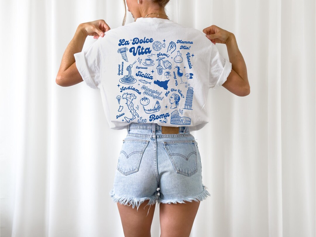 La Dolce Vita Italia Shirt Italian Pride Shirt Italy Shirts Italian Sayings Italian T Shirt ...