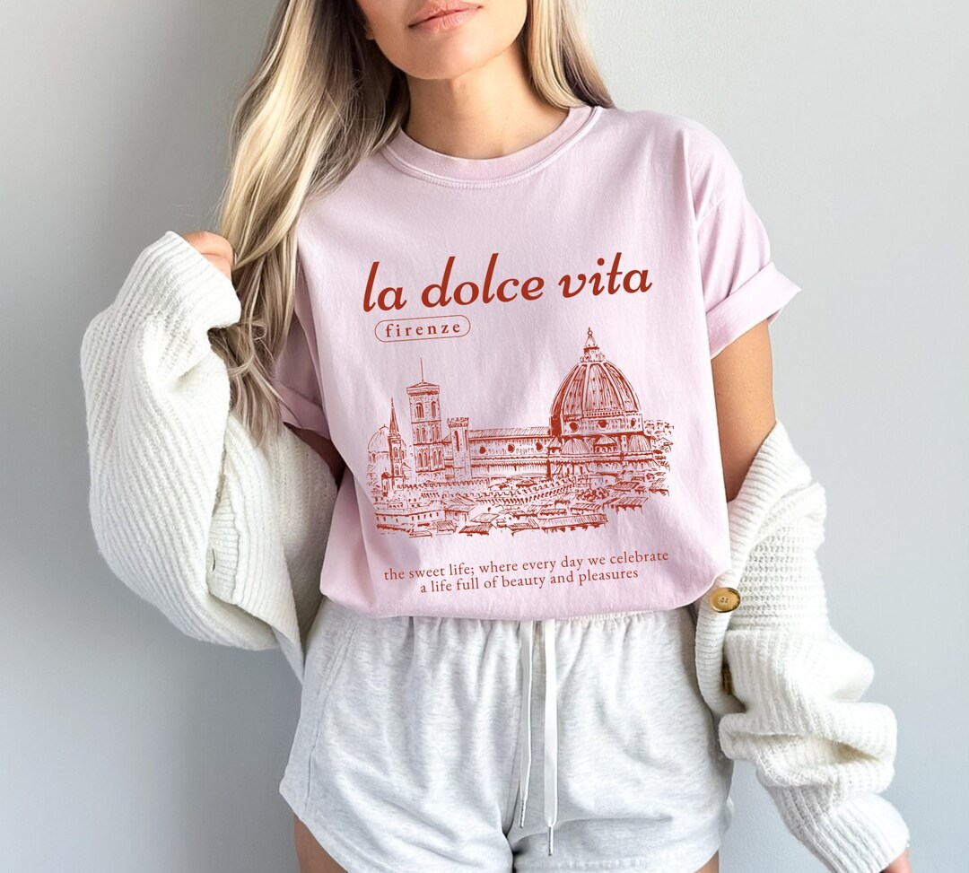 La Dolce Vita Florence Italy Italian Pride Shirt Tomato Girl Summer ...