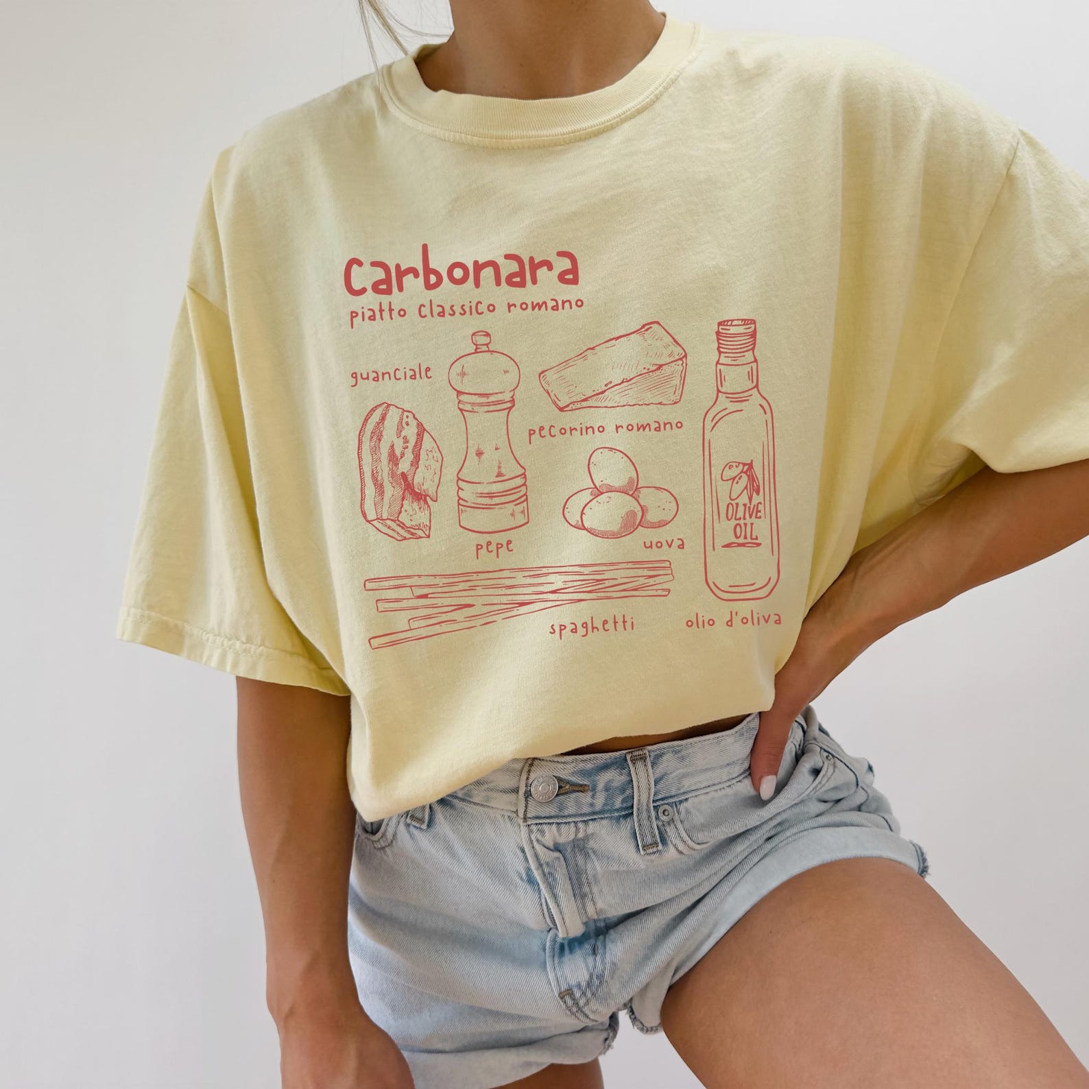 Carbonara Roma Pasta Shirt Italian Pride Shirt Italian Pasta Dishes ...